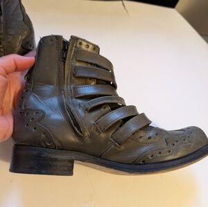 John Fluevog | Shoes | John Fluevog Greyish Green Adrian Alli Boots ...